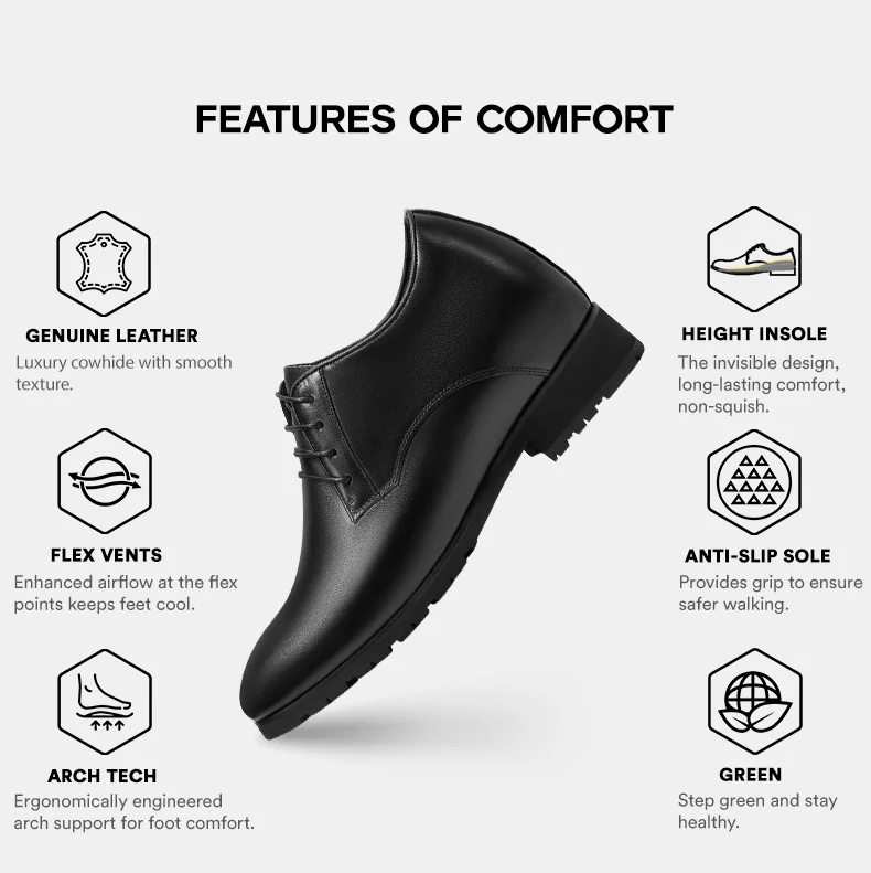 10CM Shoes - Elevator Shoes 10CM Stylish Dress Shoes 10CM/3.94Inch ...