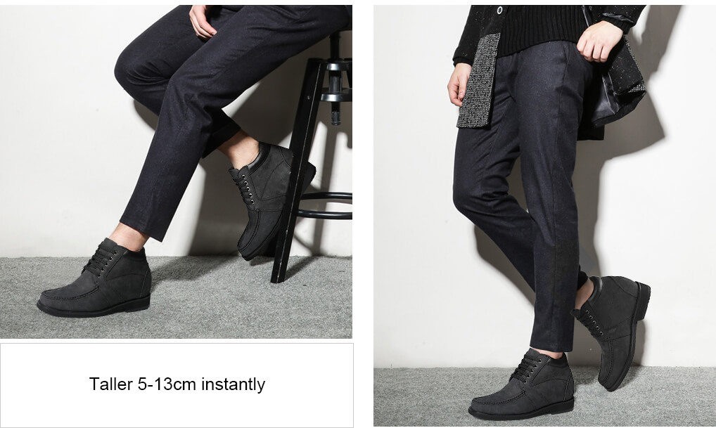 Height Increasing Elevator Motorcycle Boots That Make You Taller 9CM/3. ...